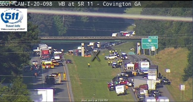Crash closes I-20 - The Covington News