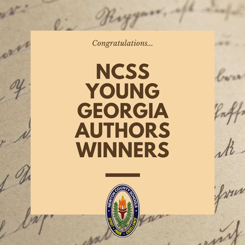 NCSS announces winners of 2020 Young Georgia Authors Writing ...
