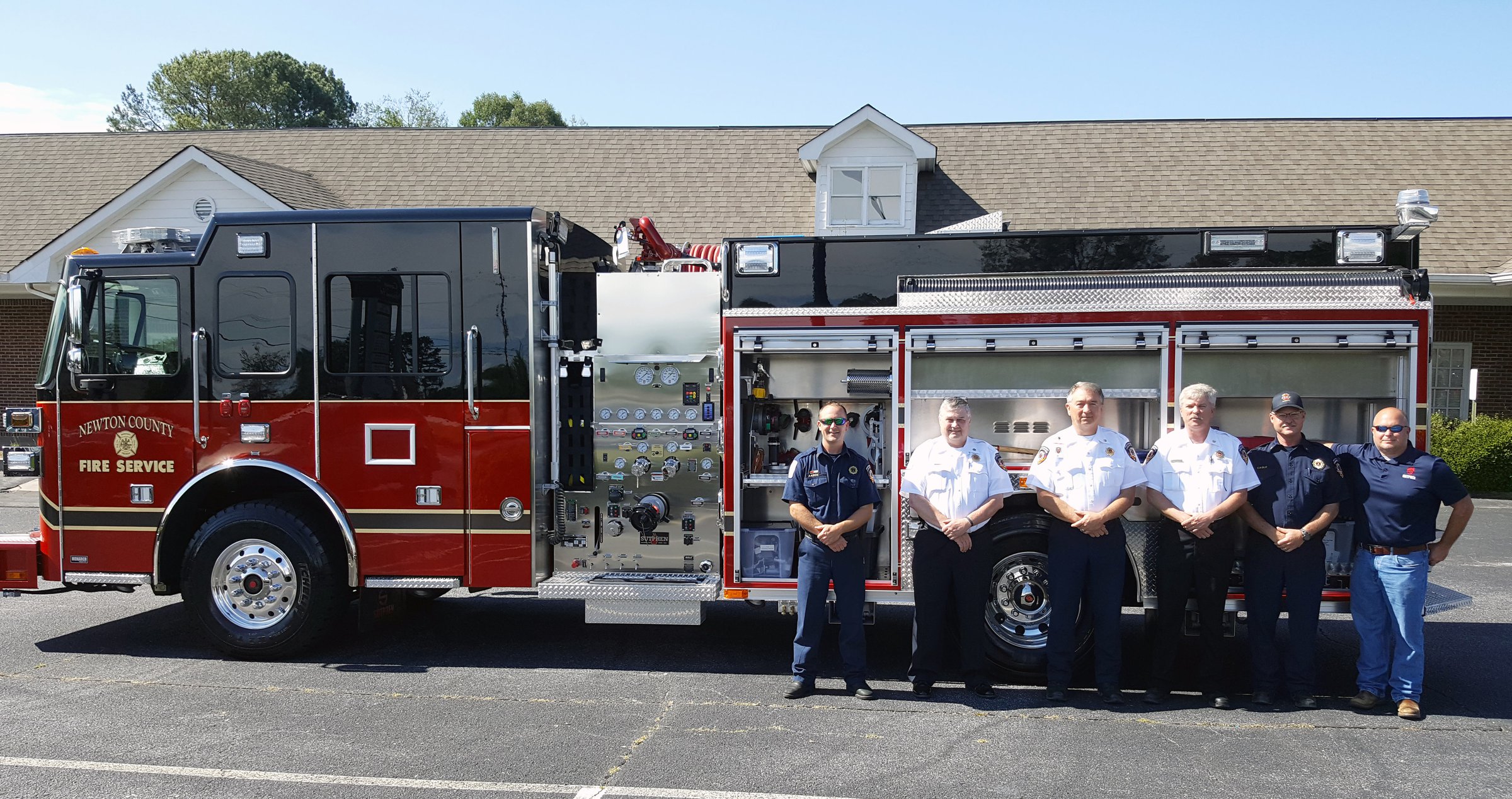 Newton County's new fire engine delivered - The Covington News