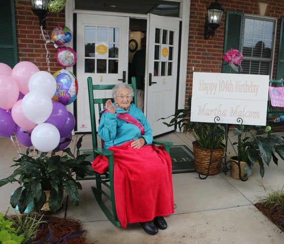 Friends and celebrity help Newton resident celebrate 104th birthday ...