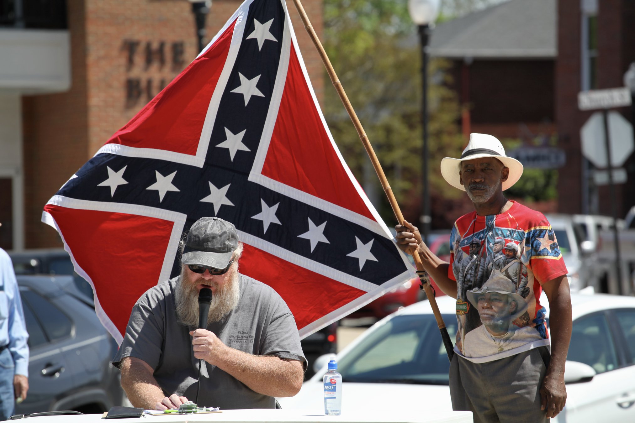 'Save the Statue Peace Rally' held on Covington Square - The Covington News