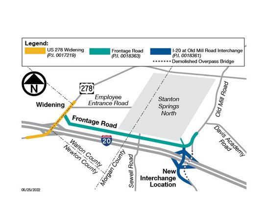 Shoulder closures planned on U.S. 278 for widening and frontage road ...