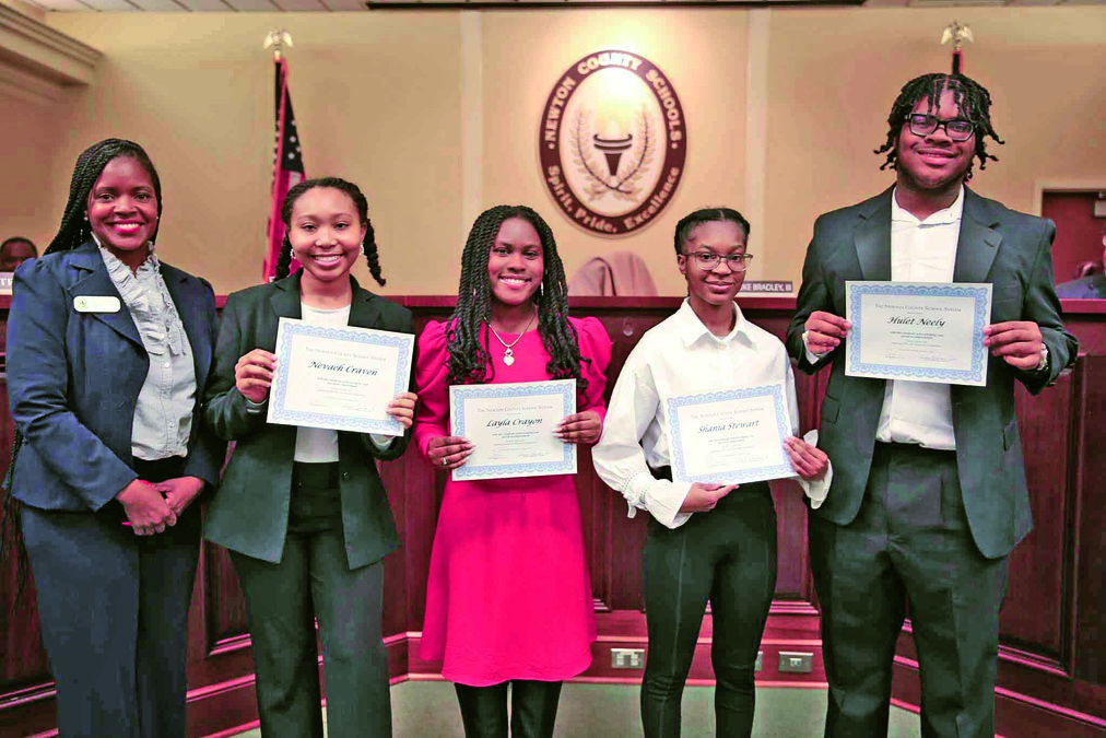 Board recognizes several students at latest meeting - The Covington News