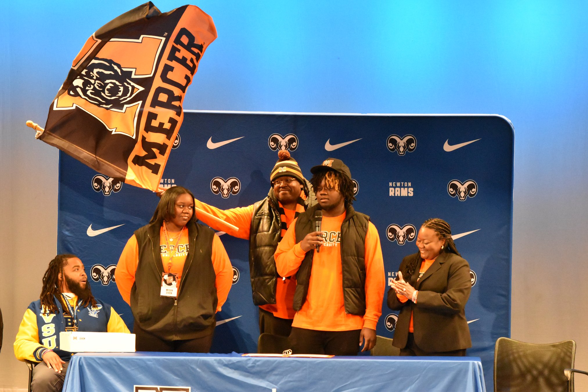 Dixon to stay in-state, signs to play football at Mercer - The ...