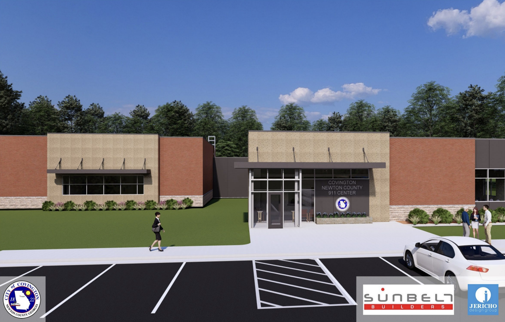 City, County sign intergovernmental agreement for new E-911 facility - The Covington News