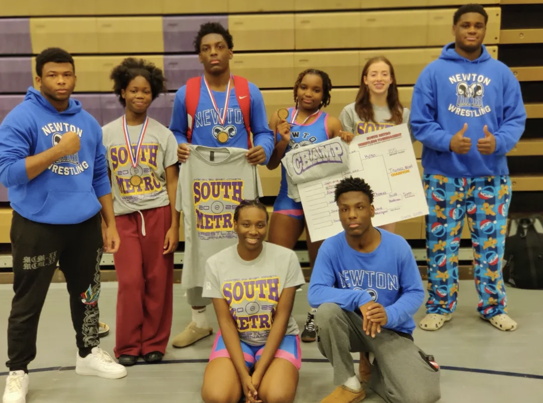 Eastside, Newton wrestling teams finish inside top 10 at South Metro ...